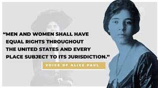 Equal Rights Amendment Alice Paul