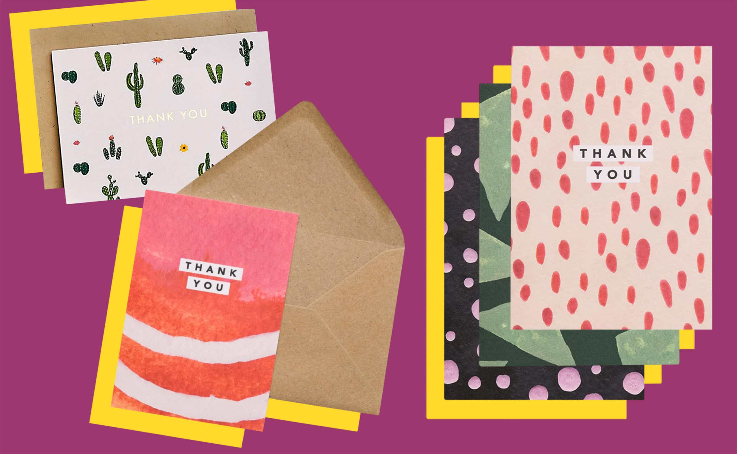 11 Best Thank You Cards to Buy Online - Pretty Custom Thank You Notes