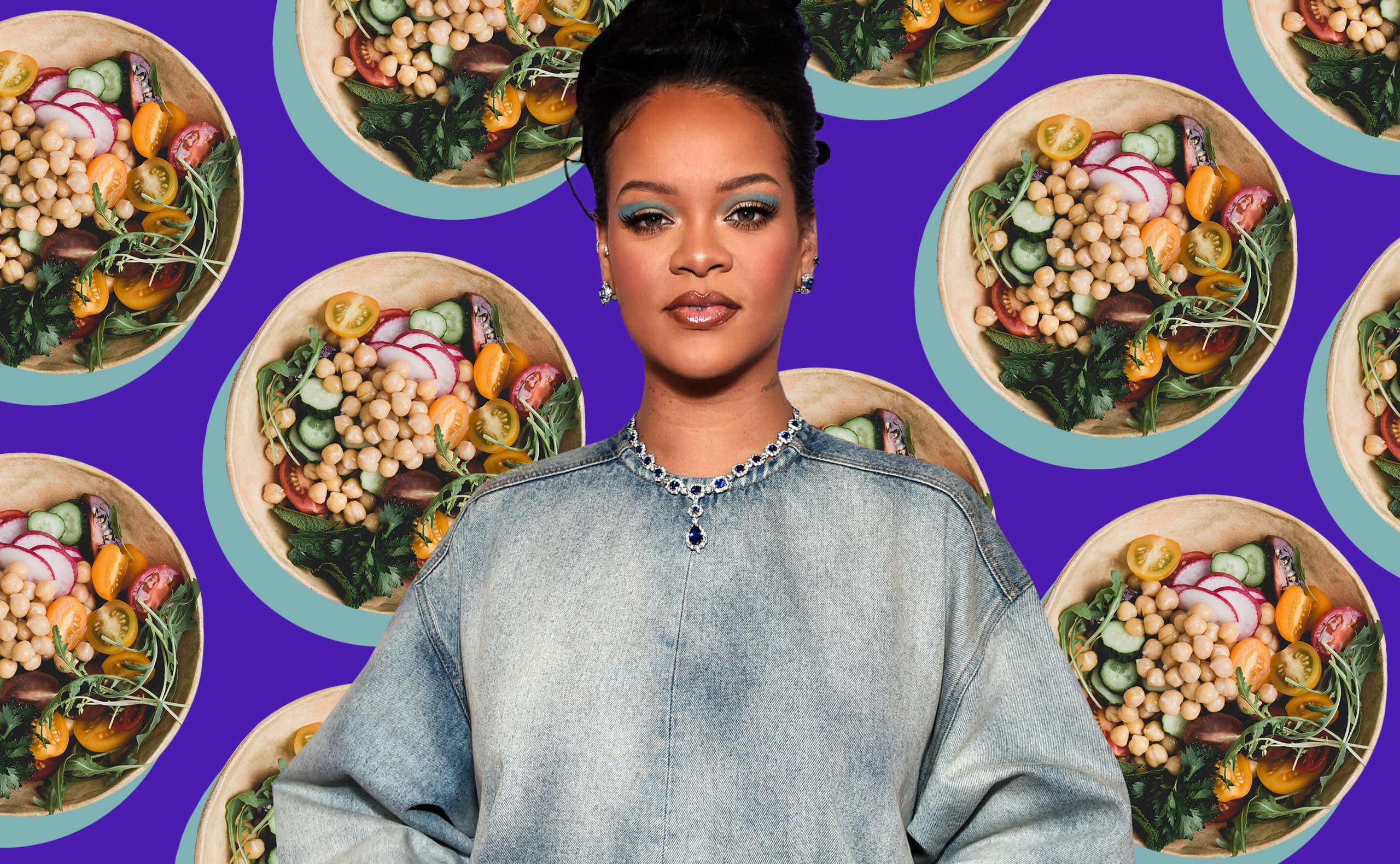 Rihanna's Healthy Chickpea Salad Recipe is Easy and Vegan